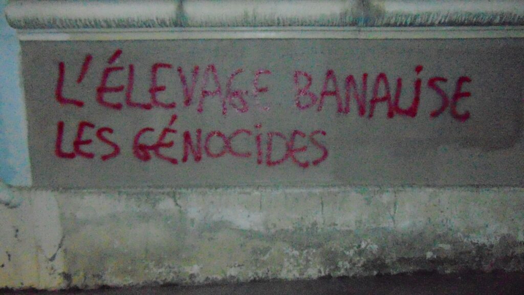 Speciesism Graffiti in Paris (France)